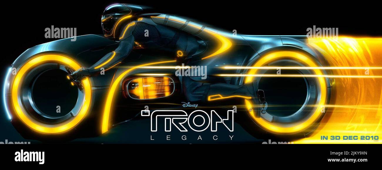 LIGHT CYCLE SCENE, TRON: LEGACY, 2010 Stock Photo - Alamy