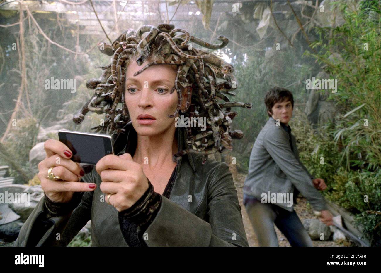Uma Thurman Logan Lerman Percy Jackson And The Olympians The