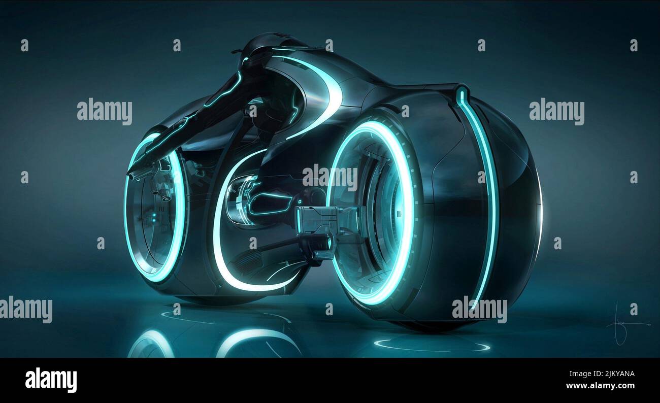 LIGHT CYCLE, TRON: LEGACY, 2010 Stock Photo - Alamy