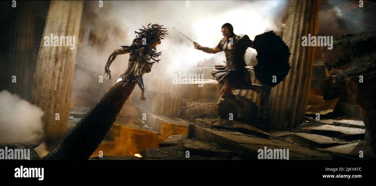 NATALIA VODIANOVA, SAM WORTHINGTON, CLASH OF THE TITANS, 2010 Stock Photo - Alamy