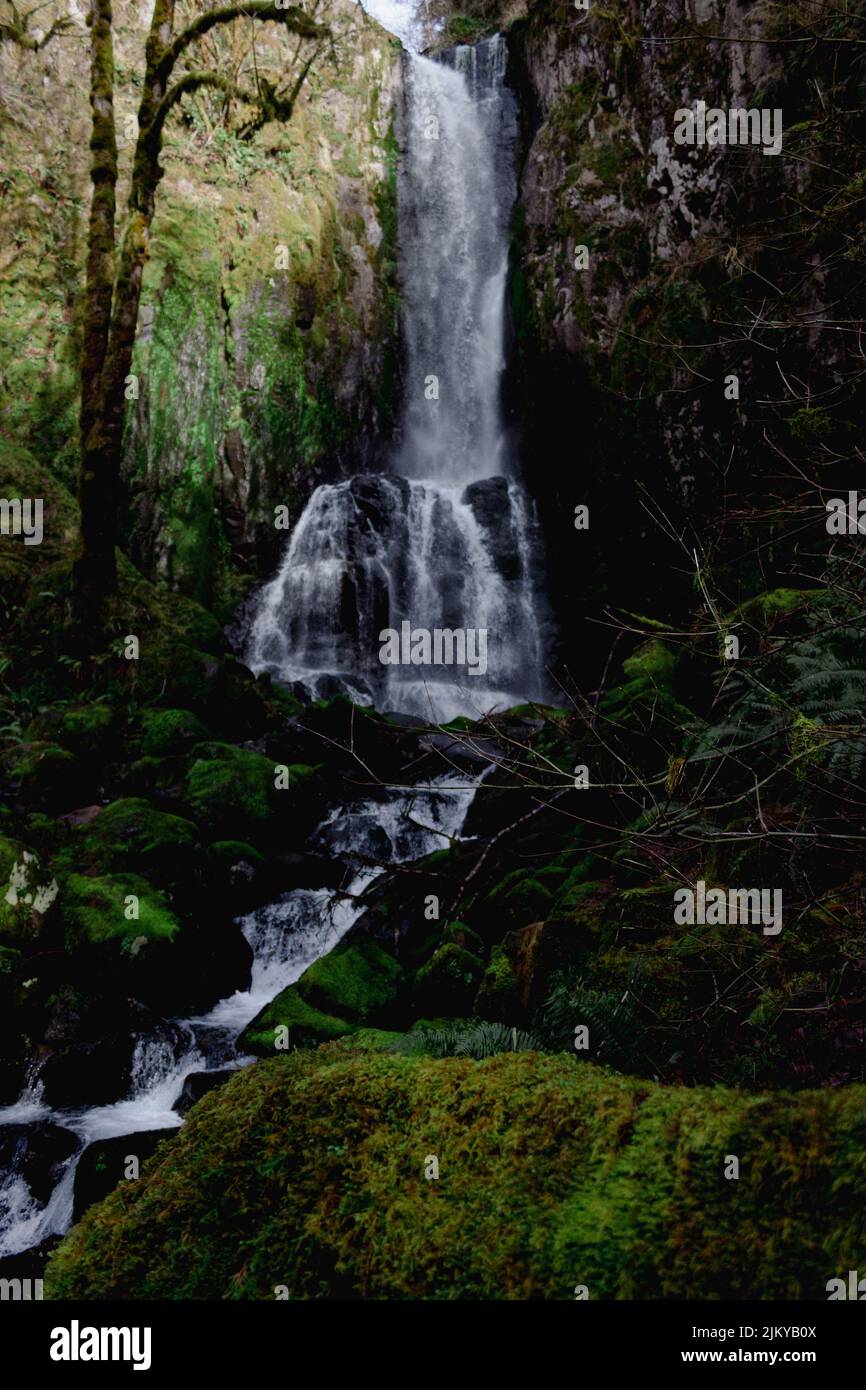 Water flowing over waterfall through hi-res stock photography and ...