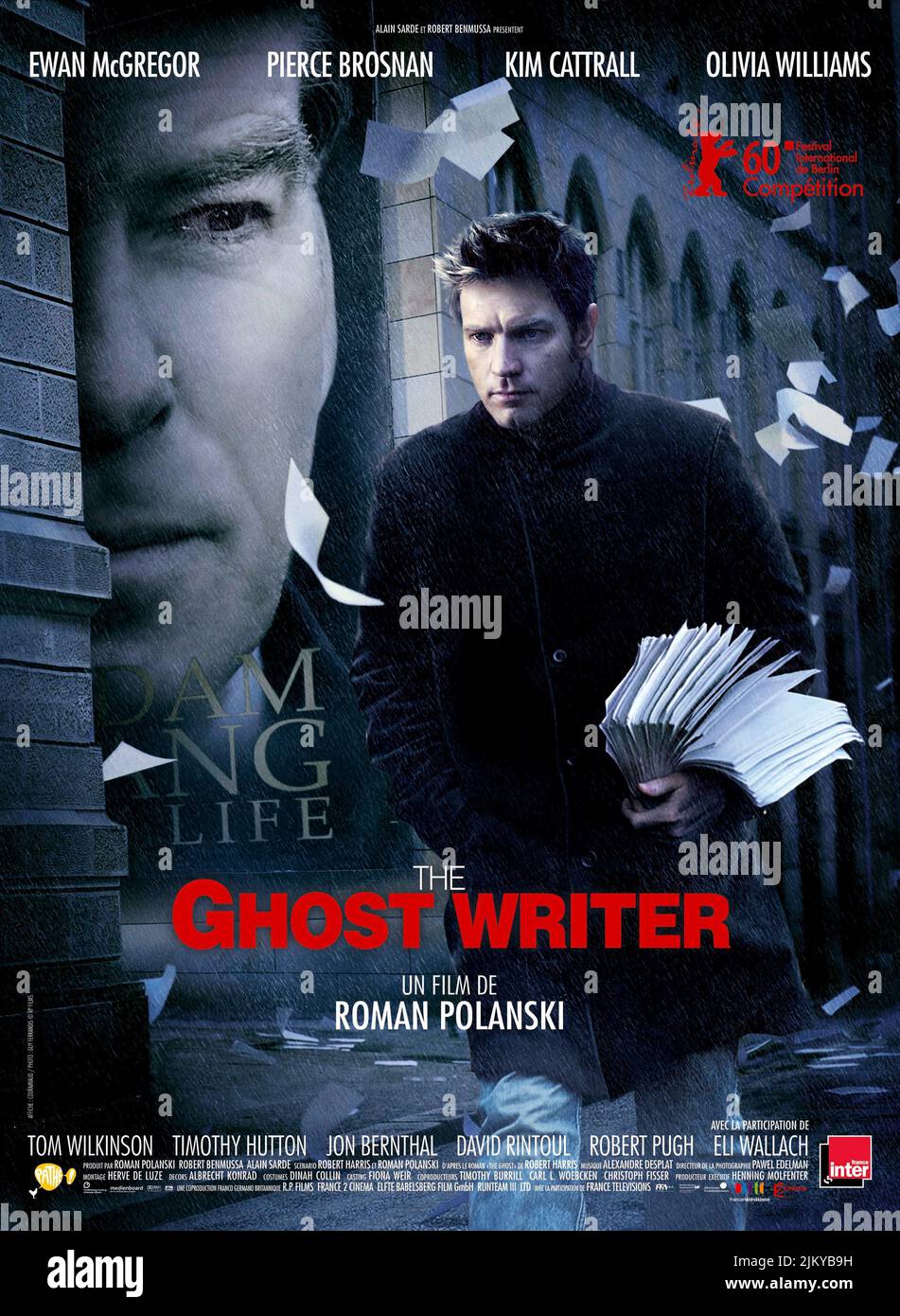 PIERCE BROSNAN, EWAN MCGREGOR POSTER, THE GHOST WRITER, 2010 Stock ...