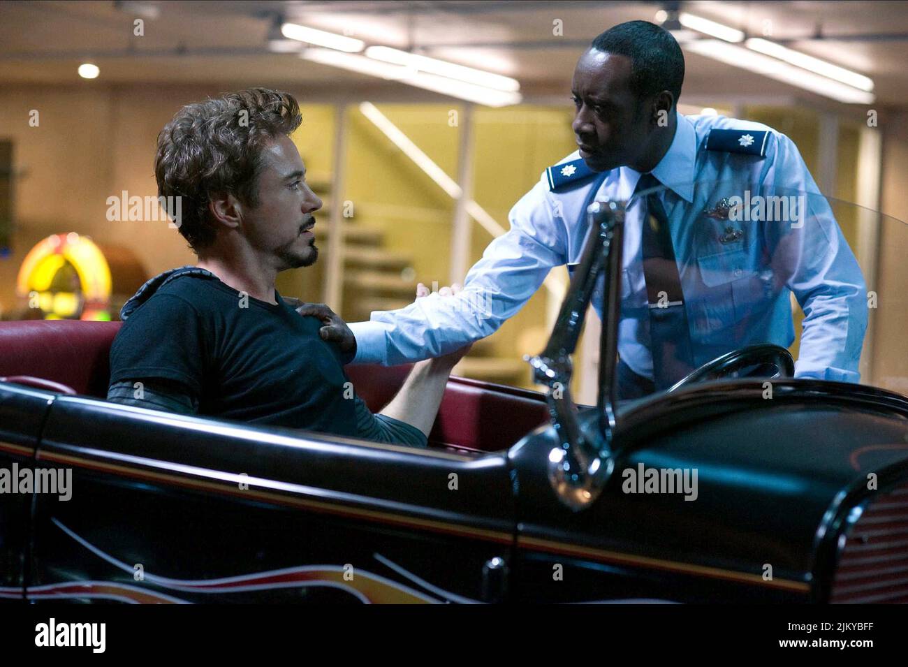 ROBERT DOWNEY JR., DON CHEADLE, IRON MAN 2, 2010 Stock Photo - Alamy