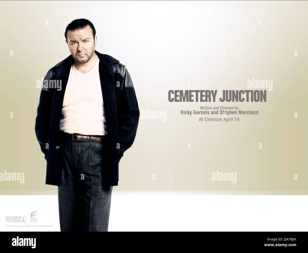 RICKY GERVAIS POSTER, CEMETERY JUNCTION, 2010 Stock Photo - Alamy
