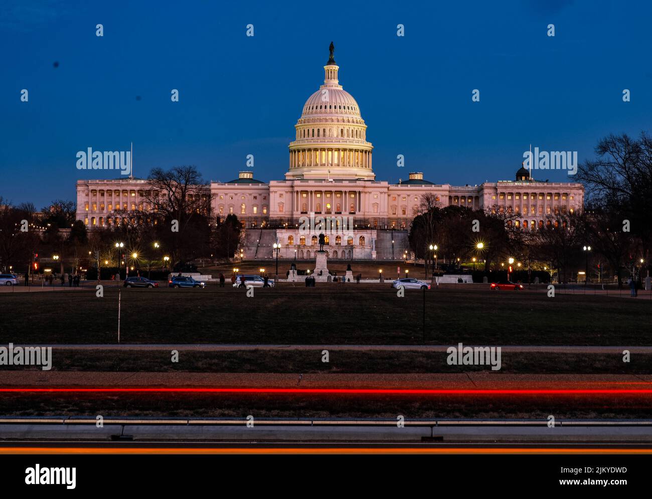 The famous Capitol building in the twilight in Washington DC, USA Stock Photo - Alamy