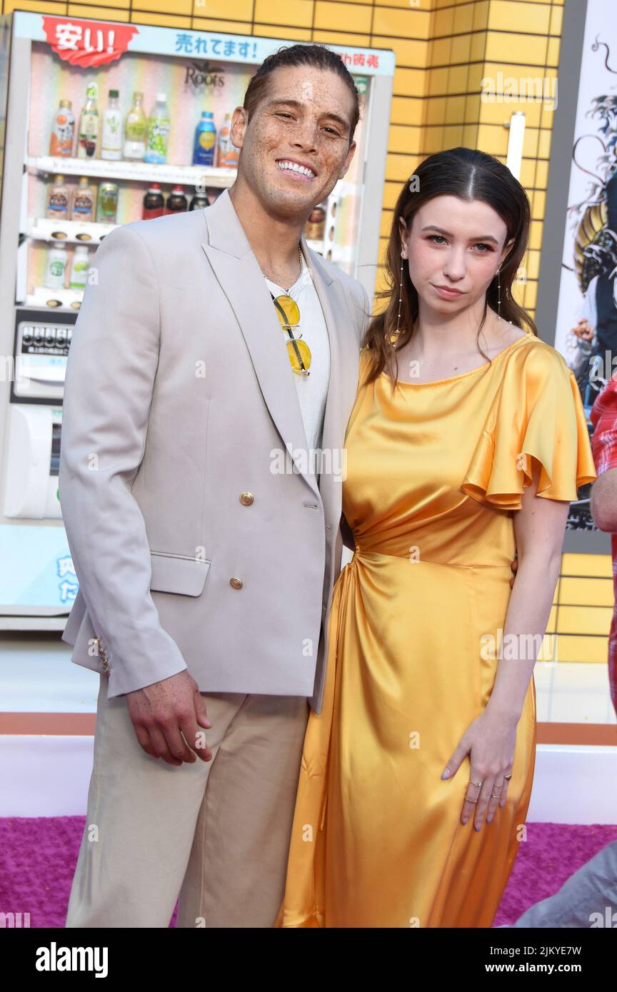 Los Angeles, California, USA 1st August 2022 Actor Xavier Jimenez and Acttress Katelyn Nacon ...