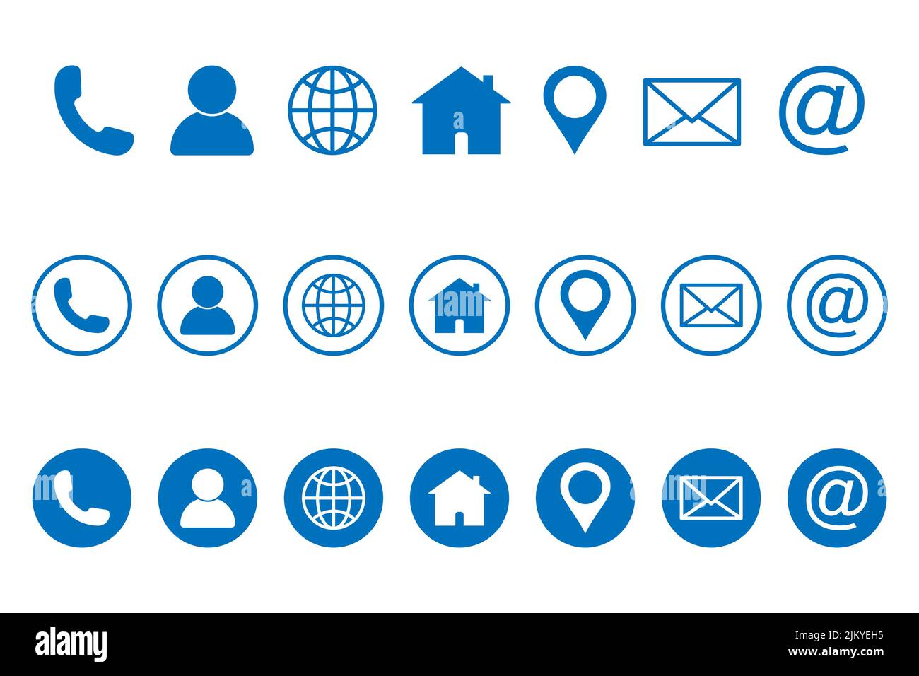 Web icon set. Blog and social media sign vector Stock Vector Image ...