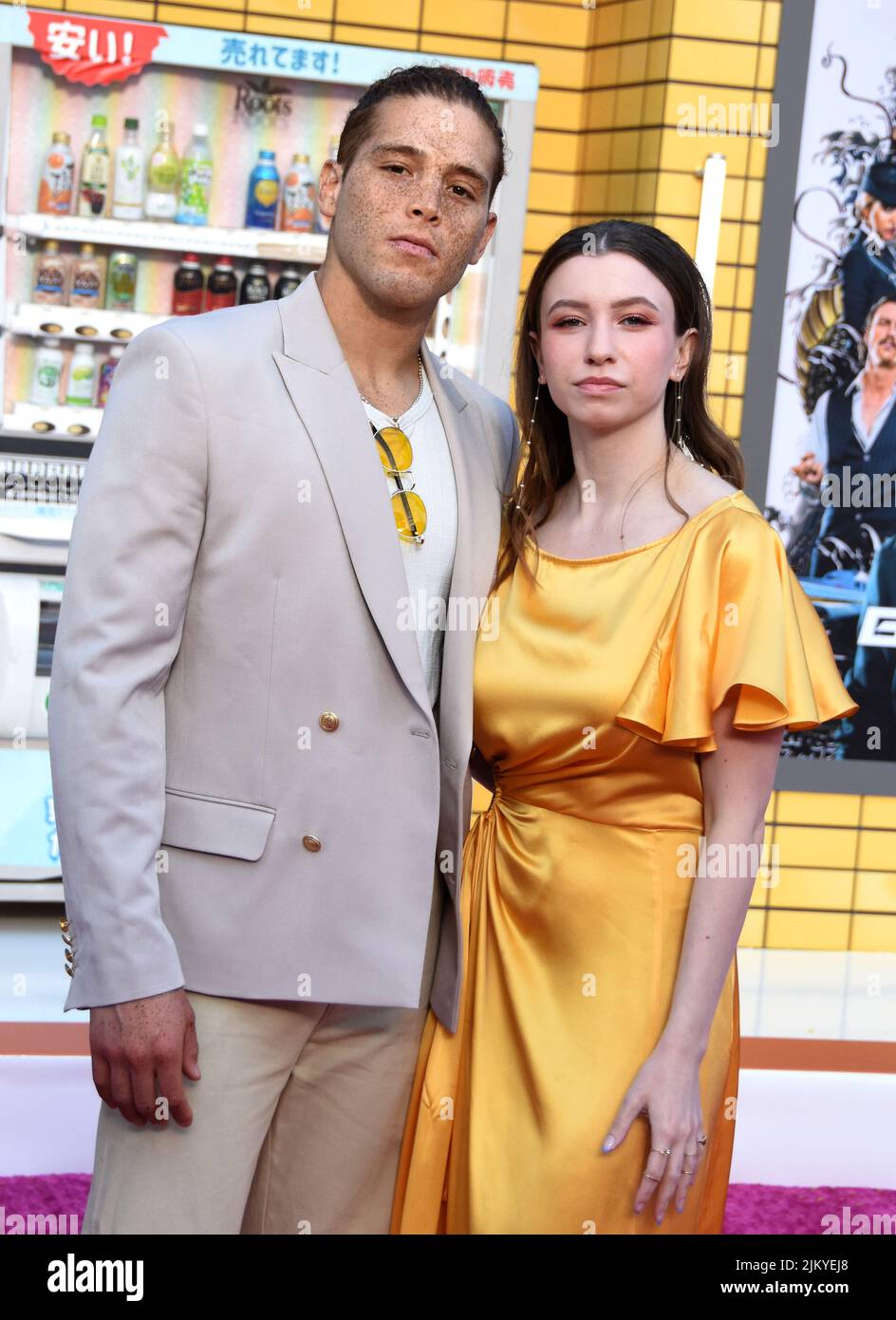 Los Angeles, California, USA 1st August 2022 Actor Xavier Jimenez and Acttress Katelyn Nacon ...