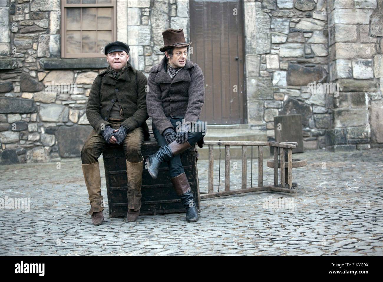 SIMON PEGG, ANDY SERKIS, BURKE AND HARE, 2010 Stock Photo - Alamy