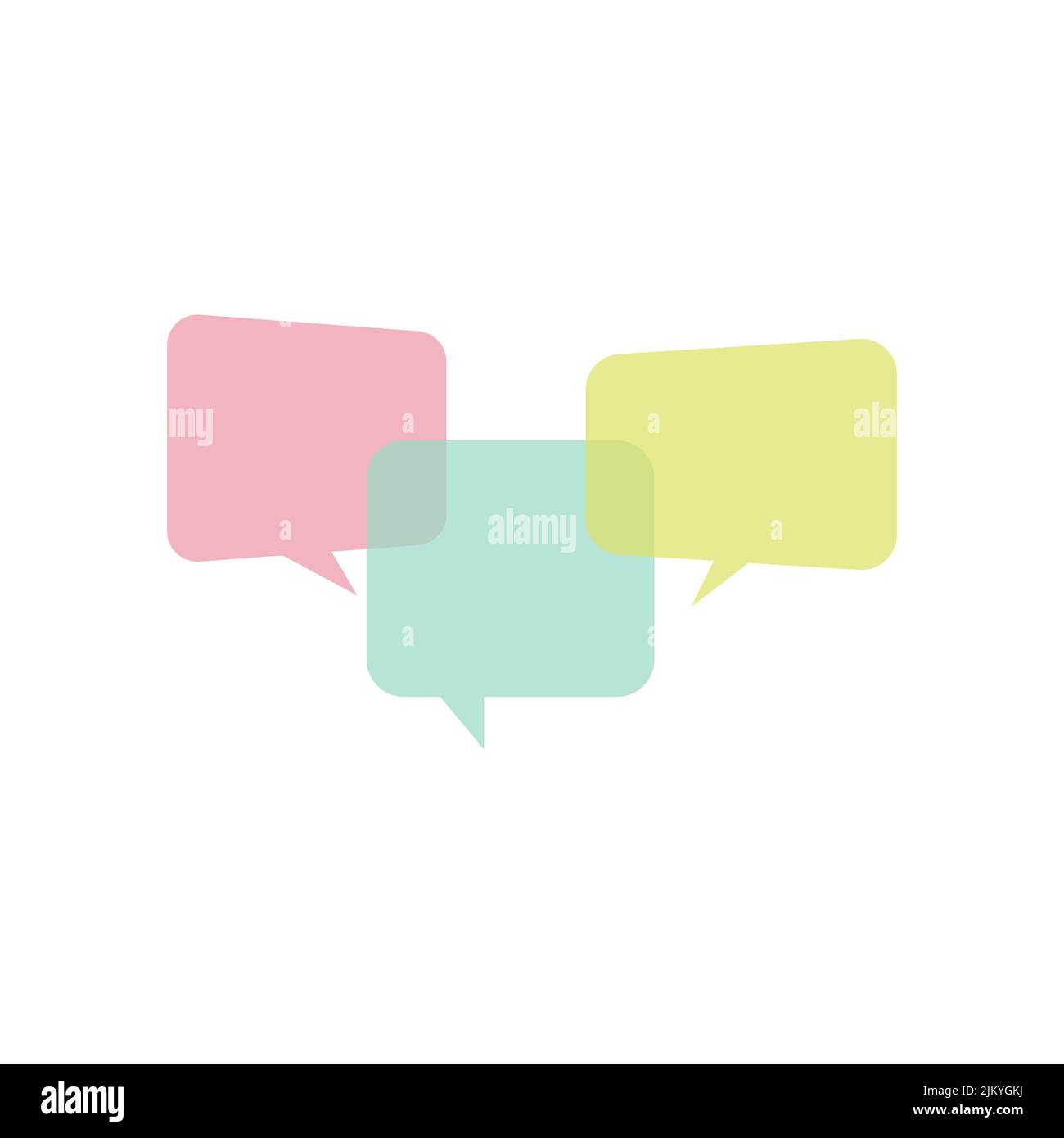 Speech bubbles and dialog bubbles on white background. Vector ...