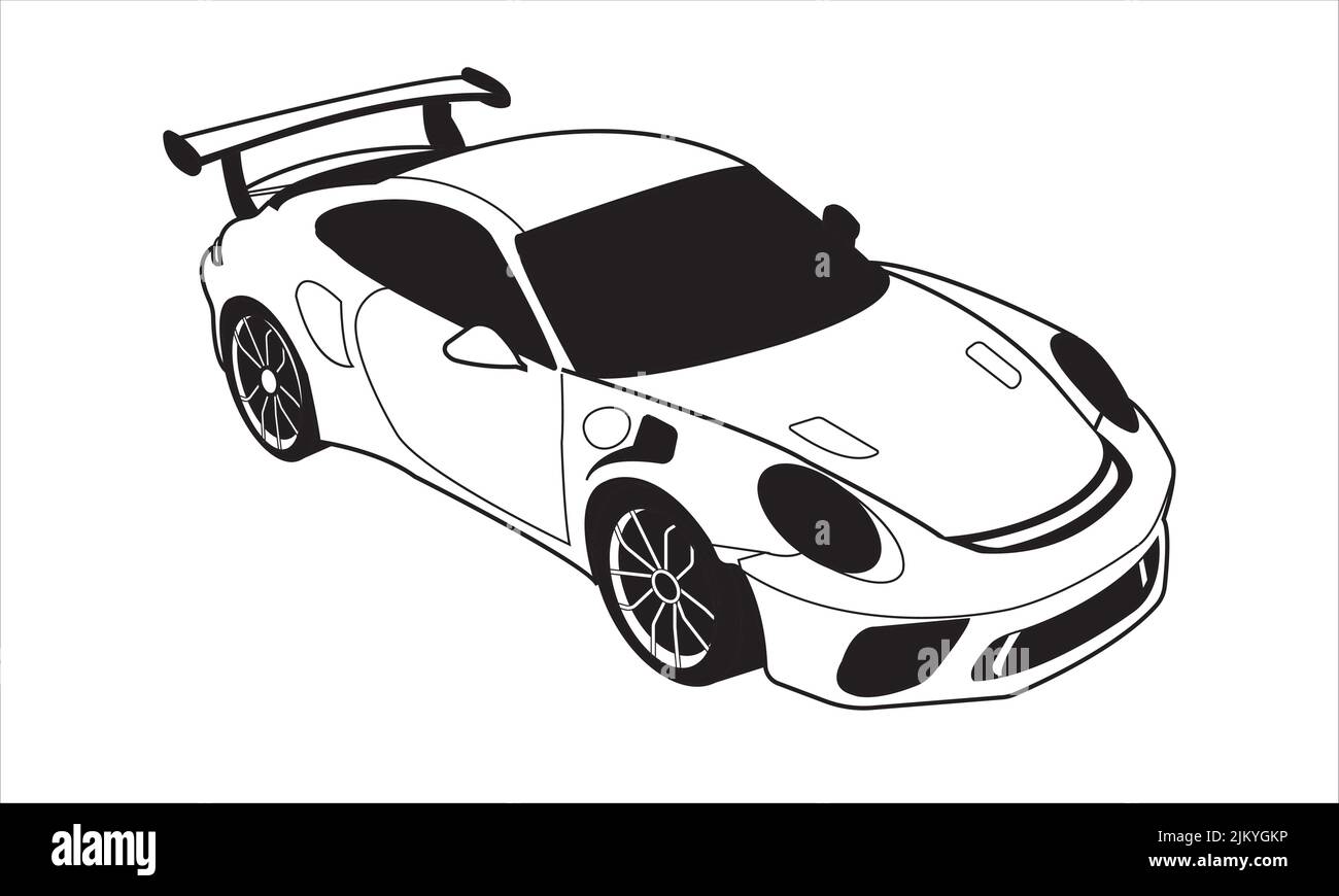 Car coloring page hi-res stock photography and images - Alamy
