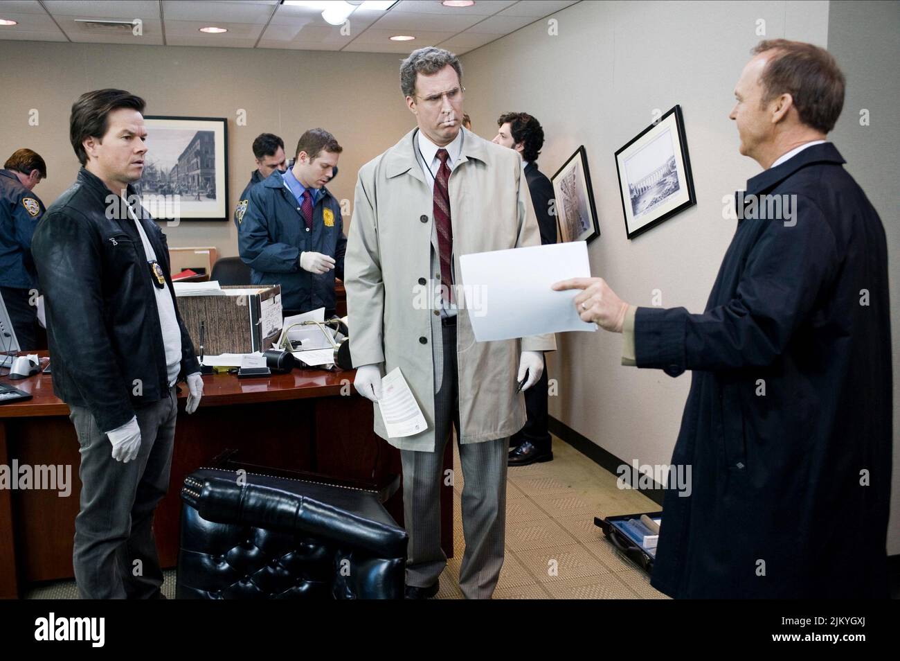 MARK WAHLBERG, WILL FERRELL, MICHAEL KEATON, THE OTHER GUYS, 2010 Stock ...