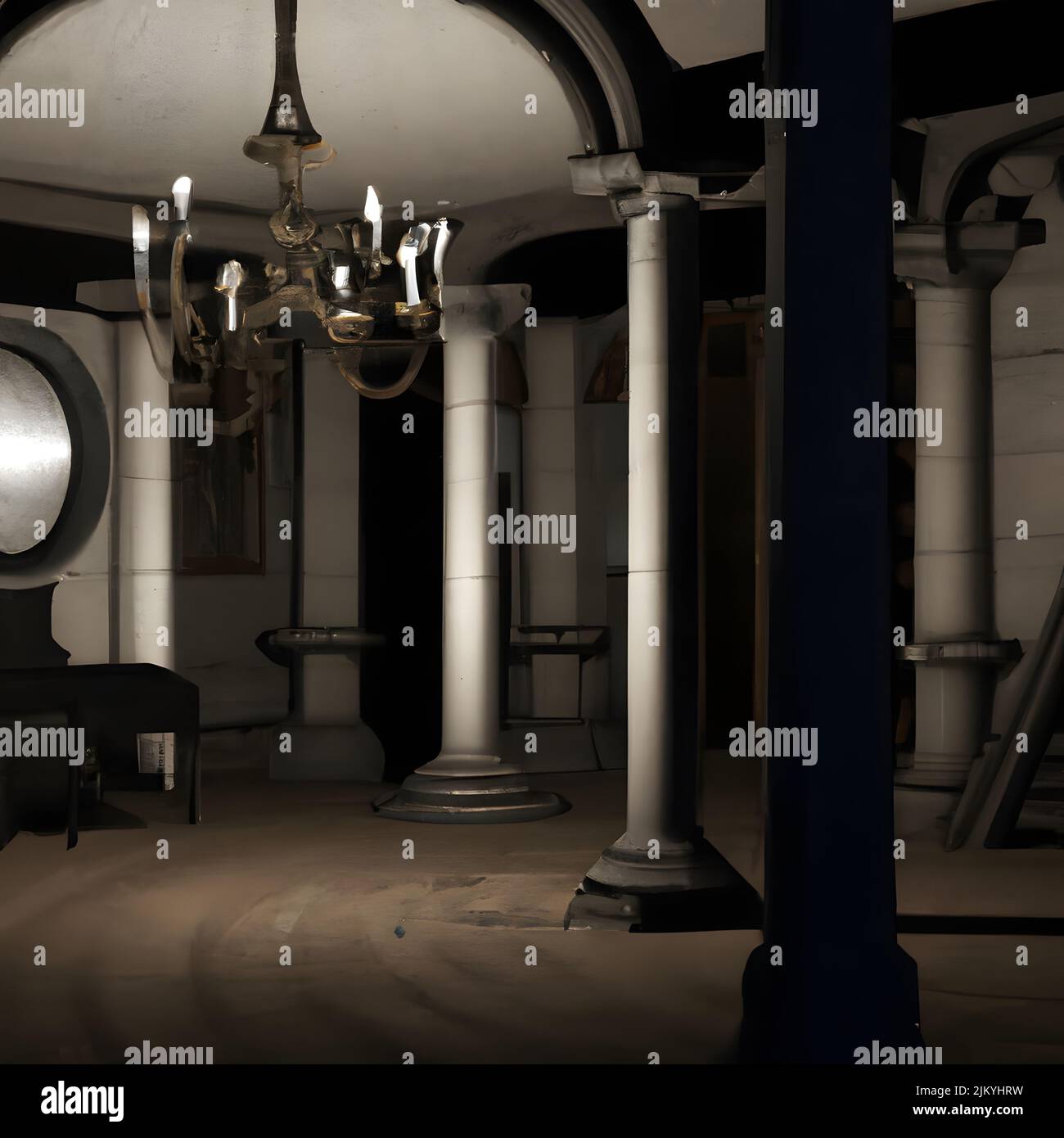 Dark scary gothic haunted house Stock Photo - Alamy