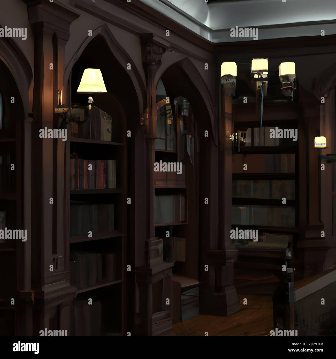 Dark scary gothic haunted house Stock Photo - Alamy