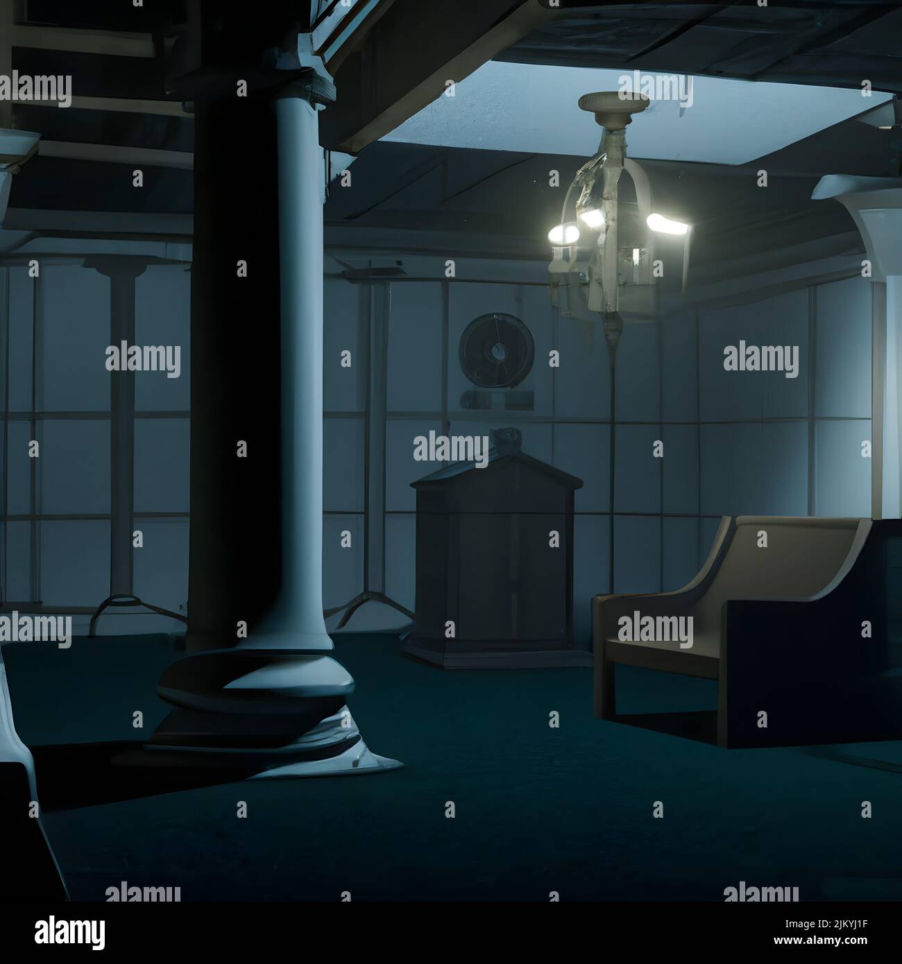 Dark scary gothic haunted house Stock Photo - Alamy