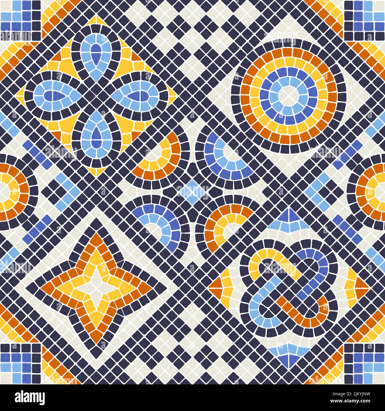 Ancient roman mosaic floor Stock Vector Images - Alamy