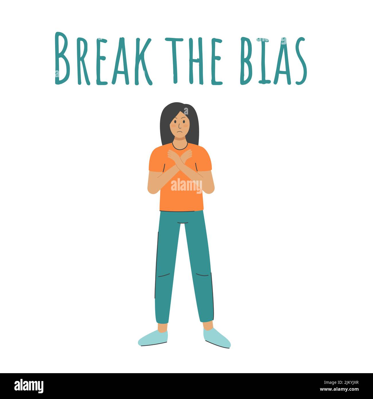 Break The Bias concept Stock Vector Image & Art - Alamy