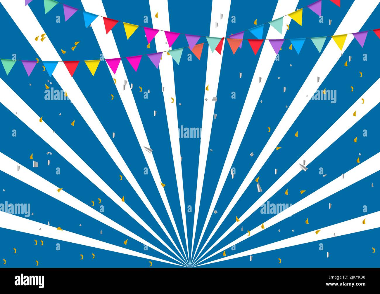 abstract background drawing style sunburst with flag and ribbon ...