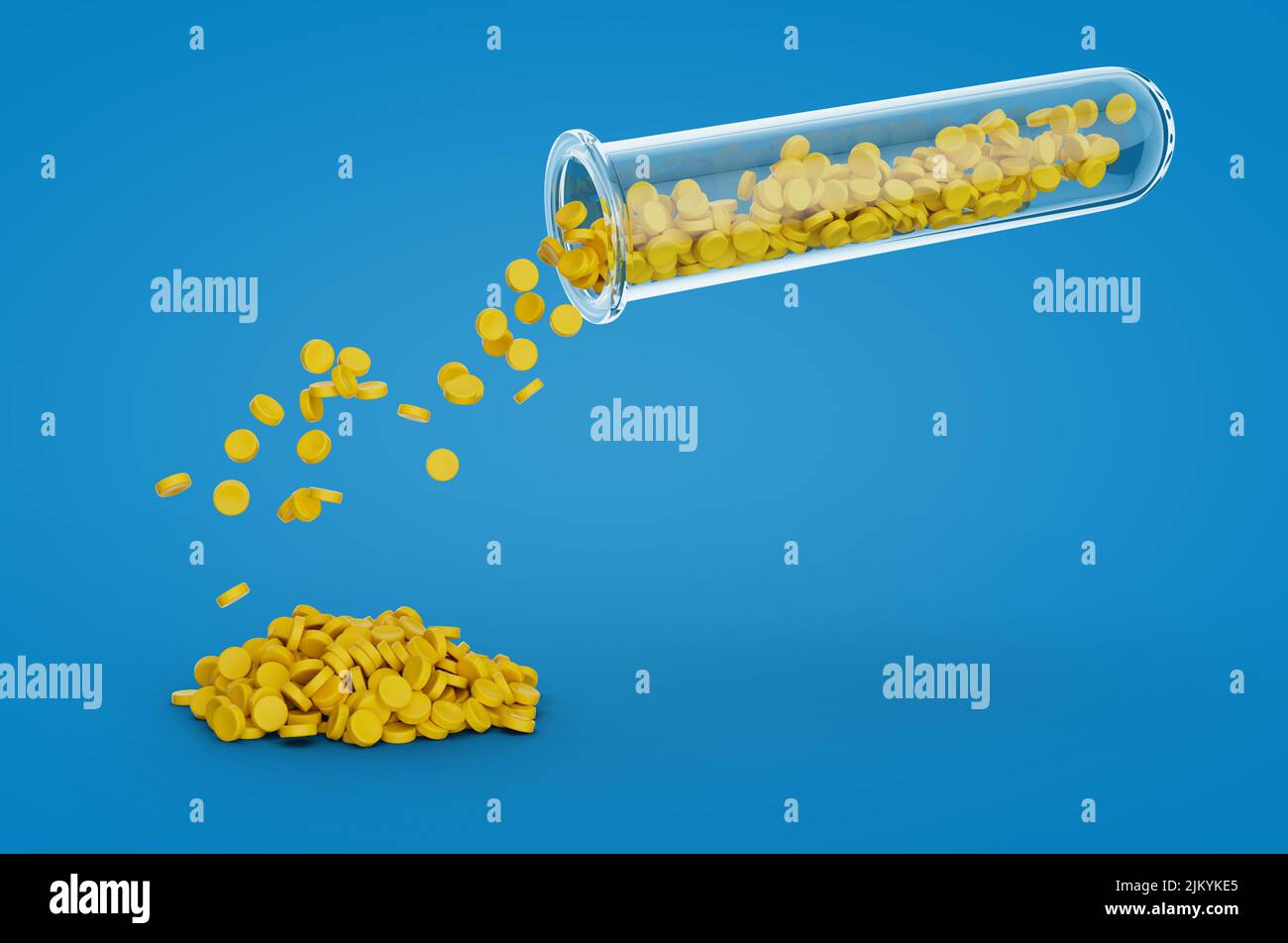 Plastic bead on Blue background, master batch, polymer resin, plastic ...