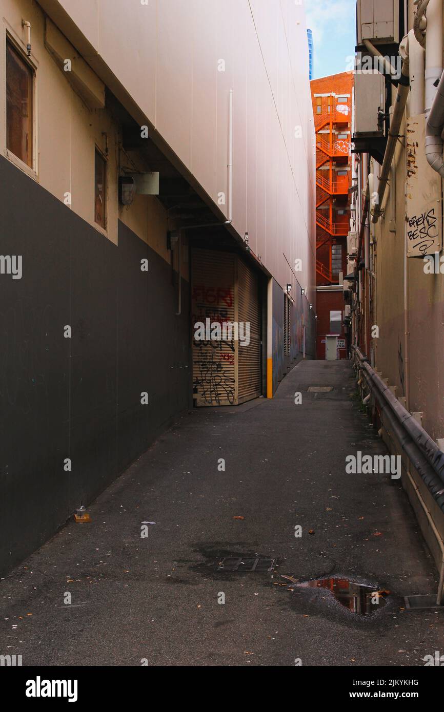 Random side alley in Perth Australia Stock Photo - Alamy