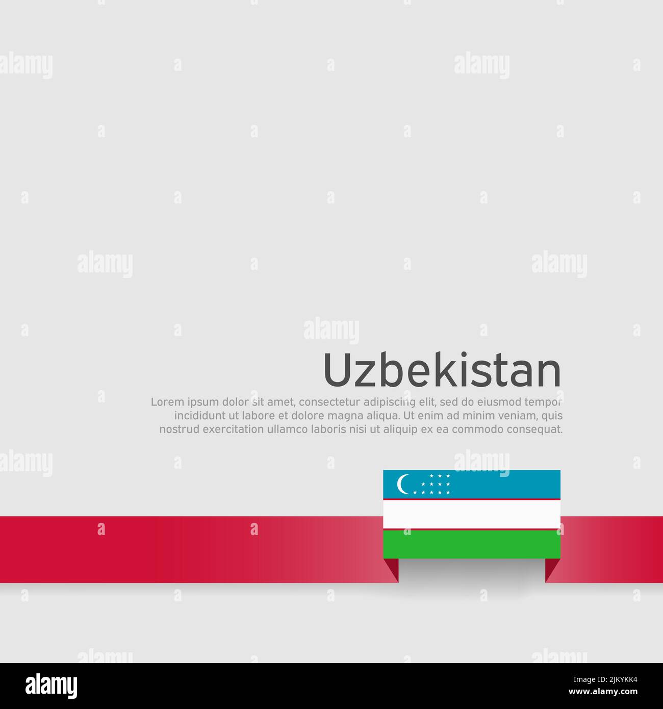 Uzbekistan flag background. State patriotic uzbek banner, cover. Ribbon ...