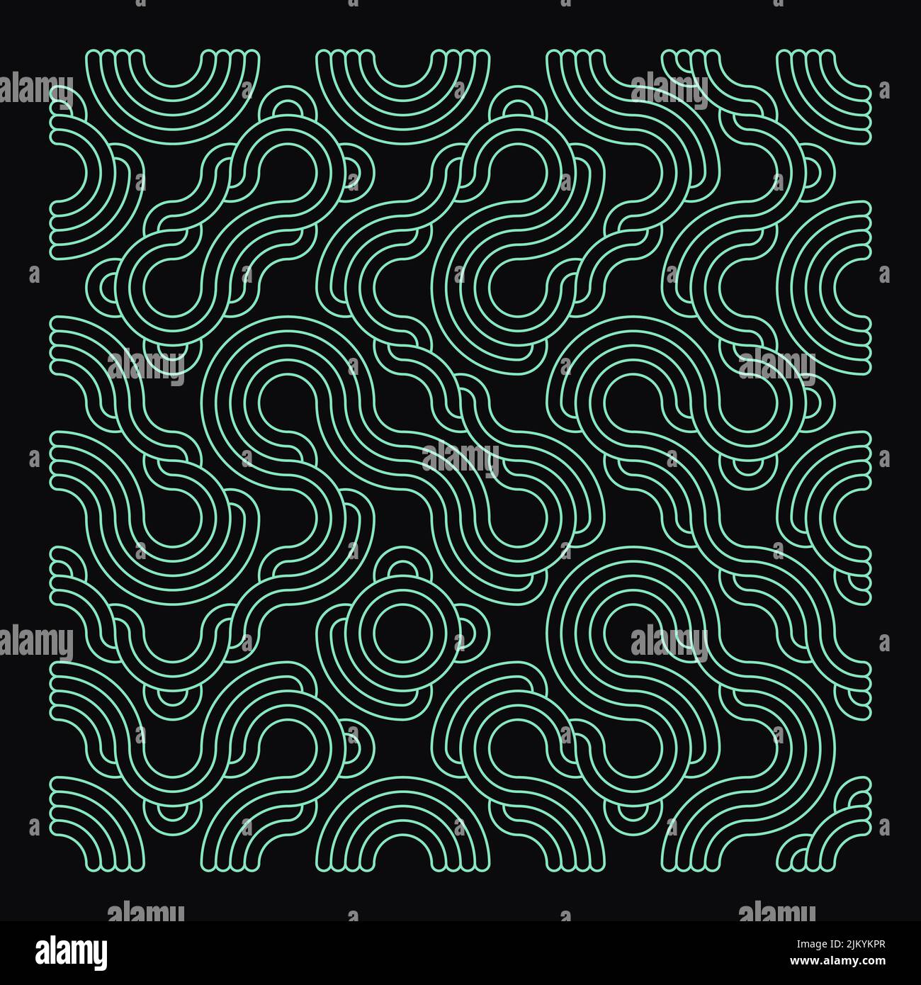 Random color rounded truchet tiling illustration Stock Vector Image ...