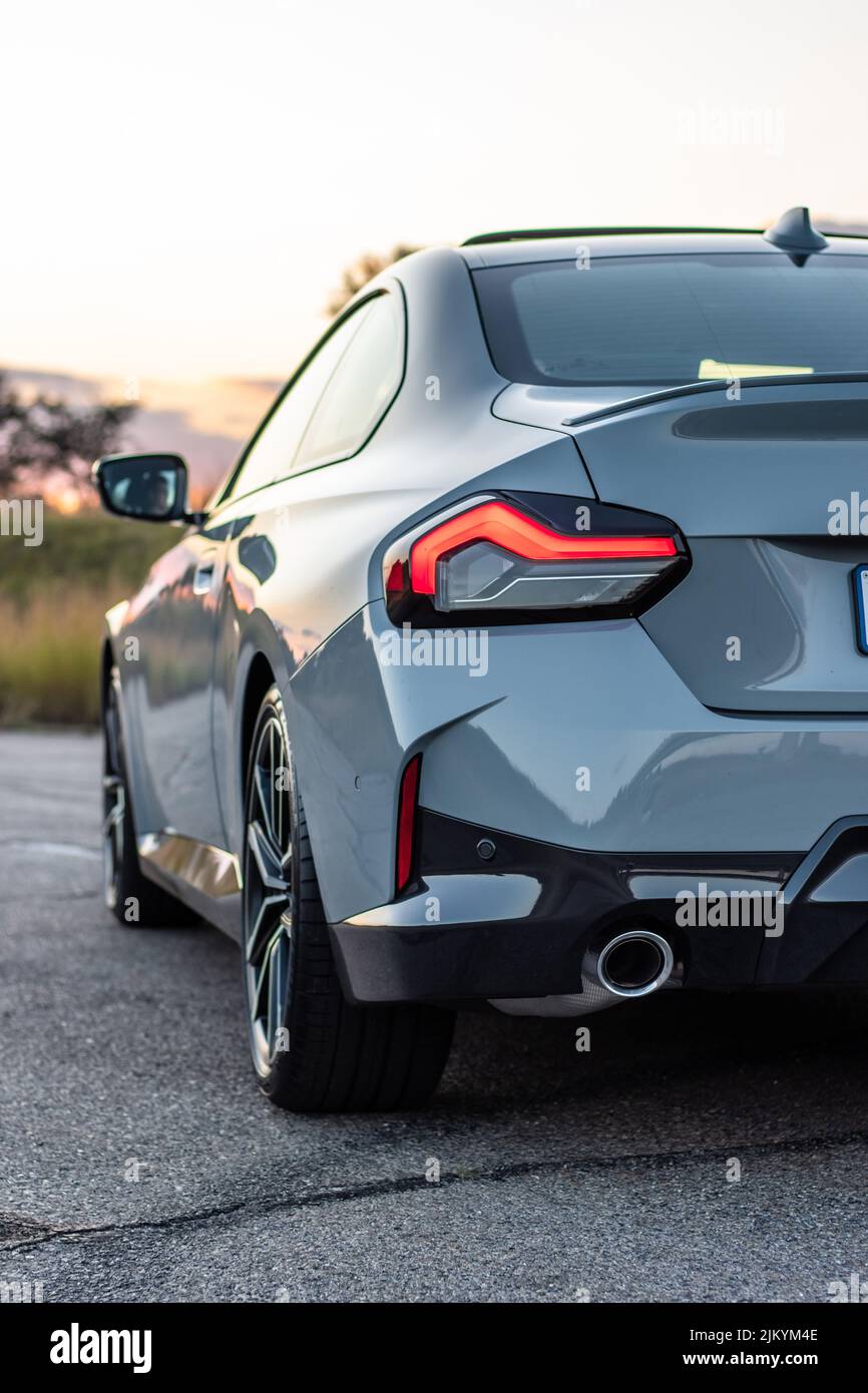 2022 BMW 220i sunset photoshoot Stock Photo - Alamy