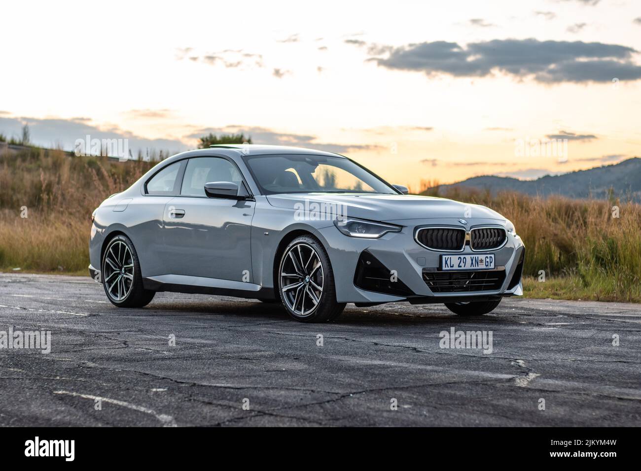 2022 BMW 220i sunset photoshoot Stock Photo - Alamy