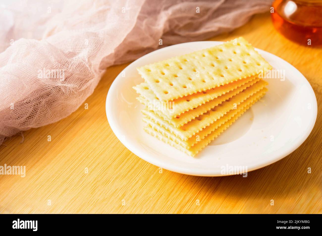 A closeup of a biscuit delicious snacks plate Stock Photo - Alamy