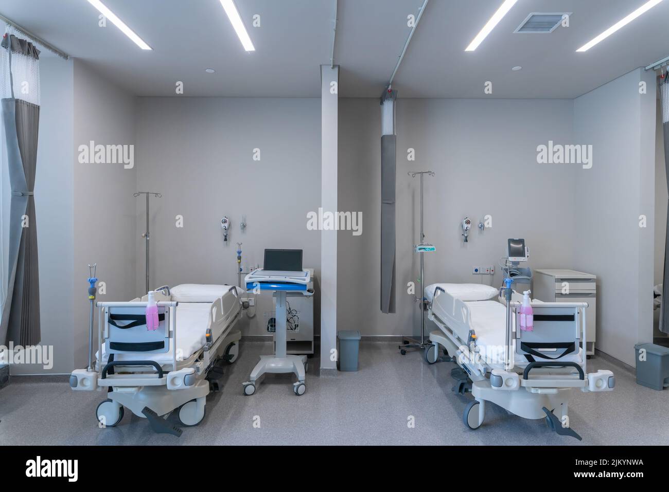 multifunction ICU bed and medical equipments in the modern hospital ...