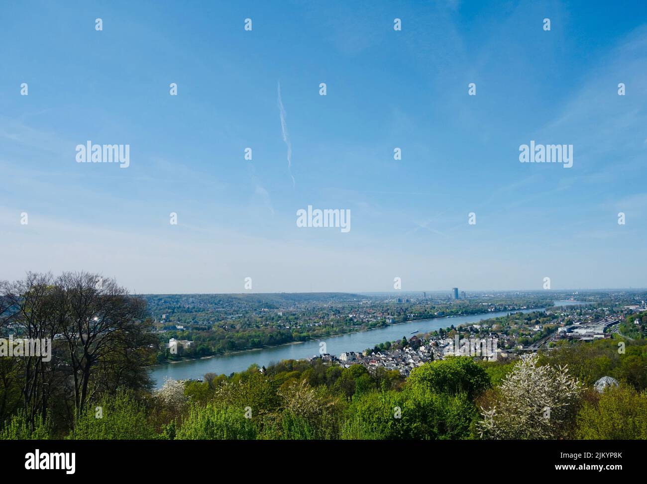 An aerial view of beautiful cityscape near Rhine river Stock Photo - Alamy