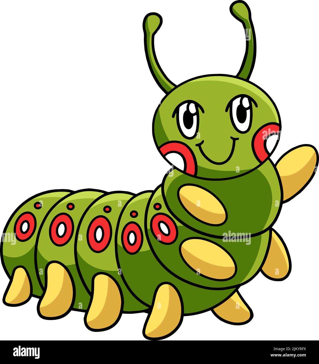 Cute Caterpillar Clipart