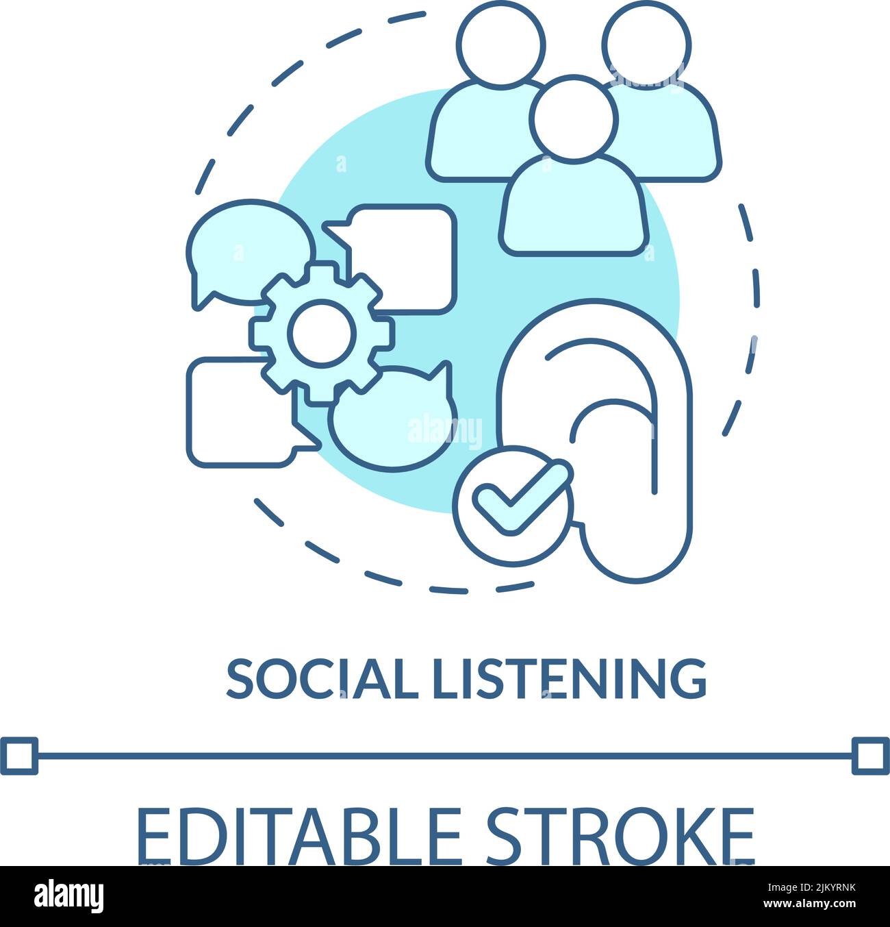 Community listening Stock Vector Images - Alamy