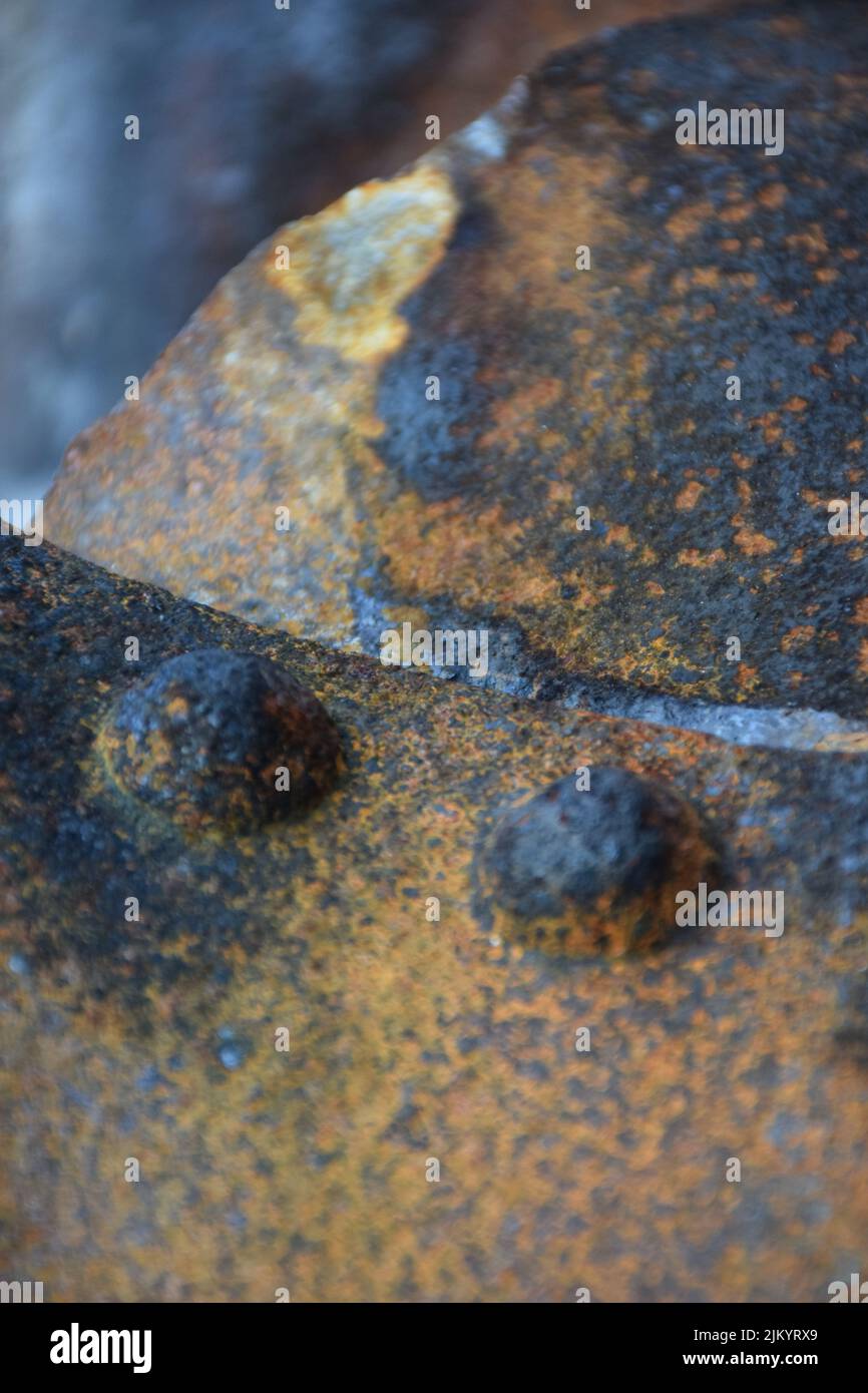 A section of a rusted steel plate Stock Photo - Alamy