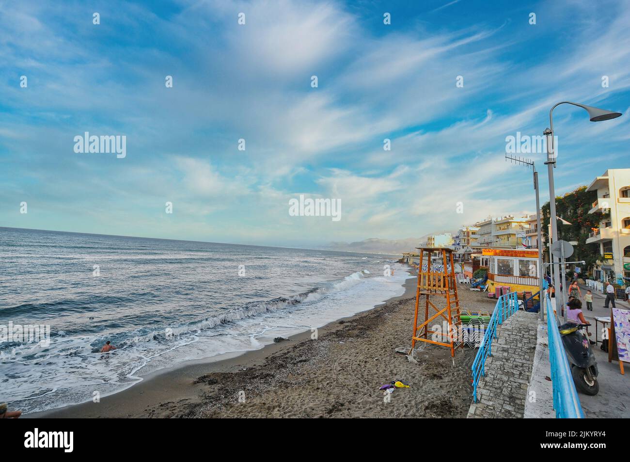 Great beach in Crete island Stock Photo - Alamy