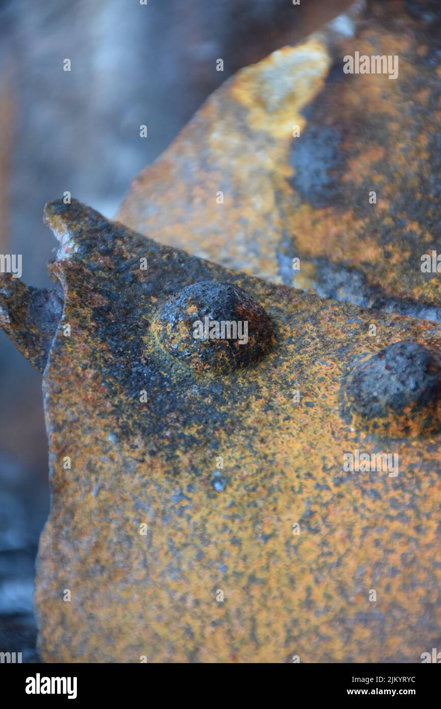 A section of a rusted steel plate Stock Photo - Alamy