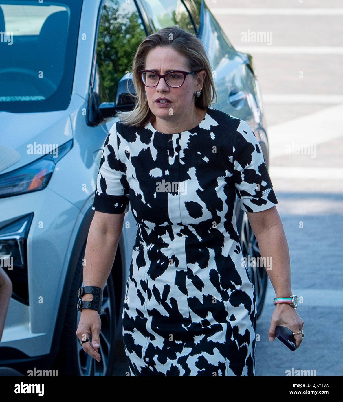 United States Senator Kyrsten Sinema (Democrat of Arizona) arrives for ...