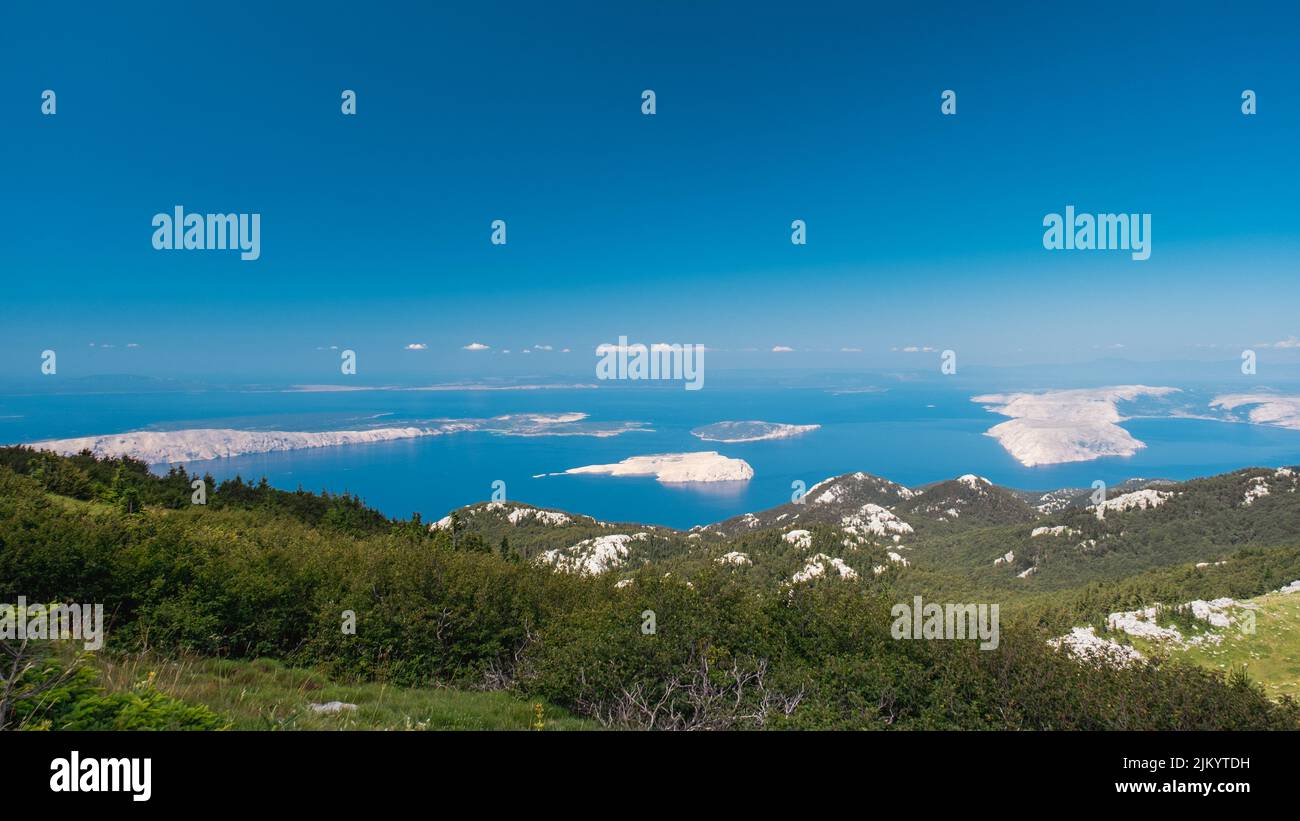 A scenic landscape of the Velebit mountain chain in Croatia Stock Photo ...