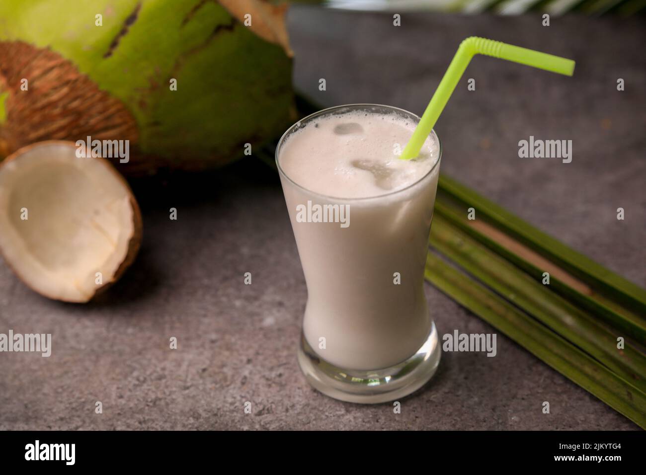 coconut juice summer cool drinks Stock Photo - Alamy