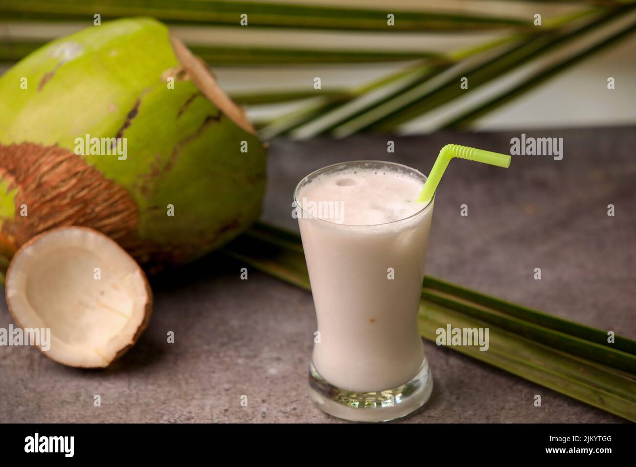 coconut juice summer cool drinks Stock Photo - Alamy