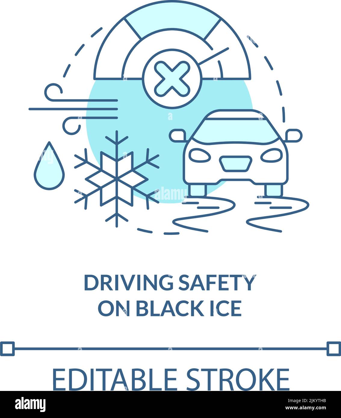 Black ice accident Stock Vector Images - Alamy