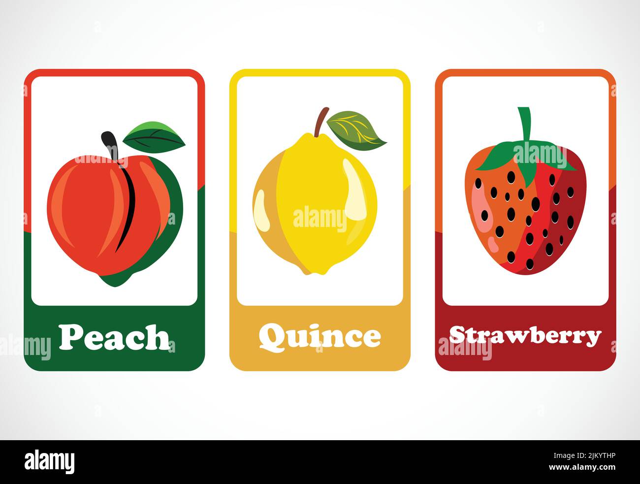 Fruit flashcards for kids. Educational cards for preschool. Printable ...