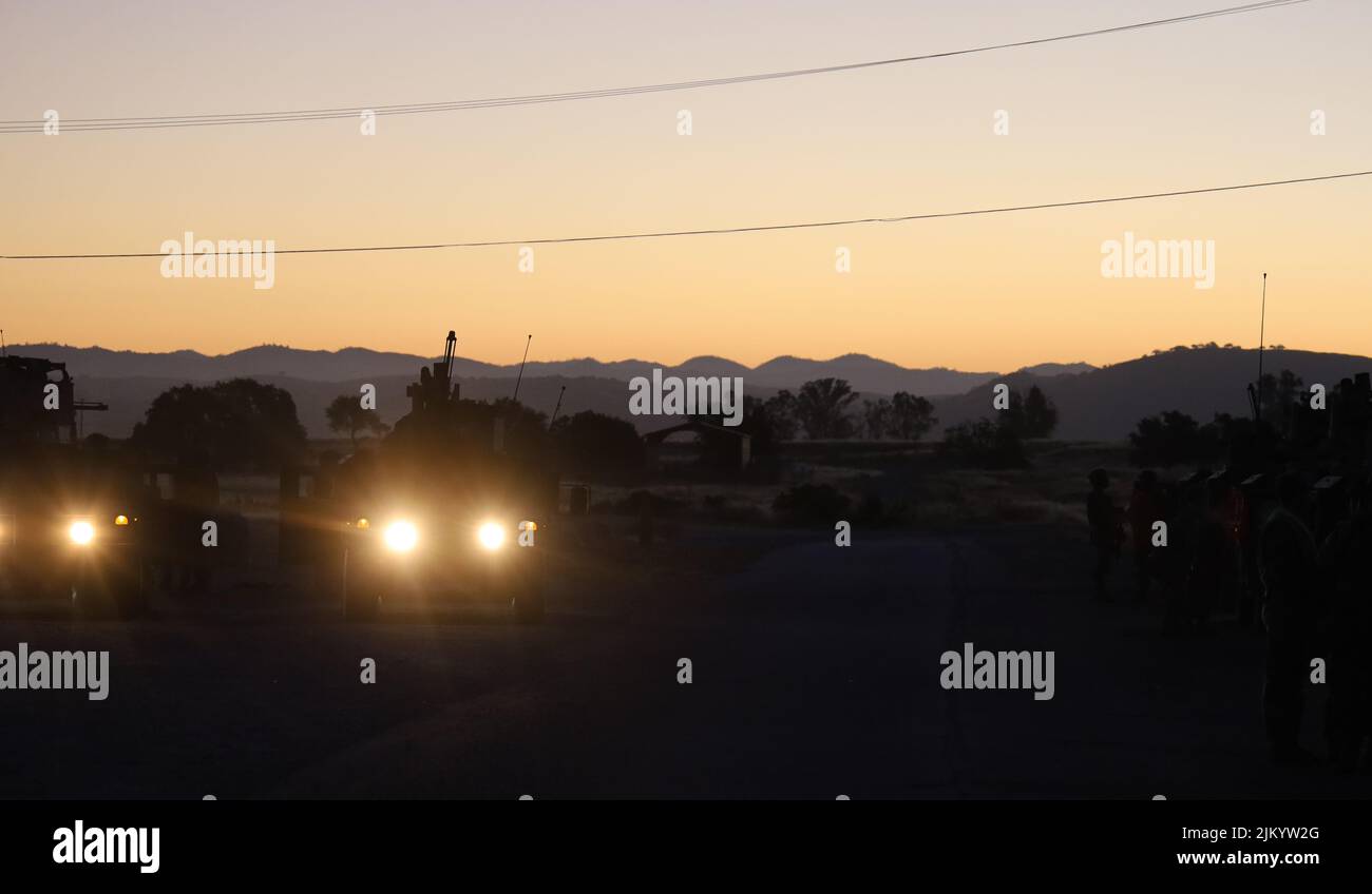 870th Military Police Company Soldiers conduct reconnaissance on July ...