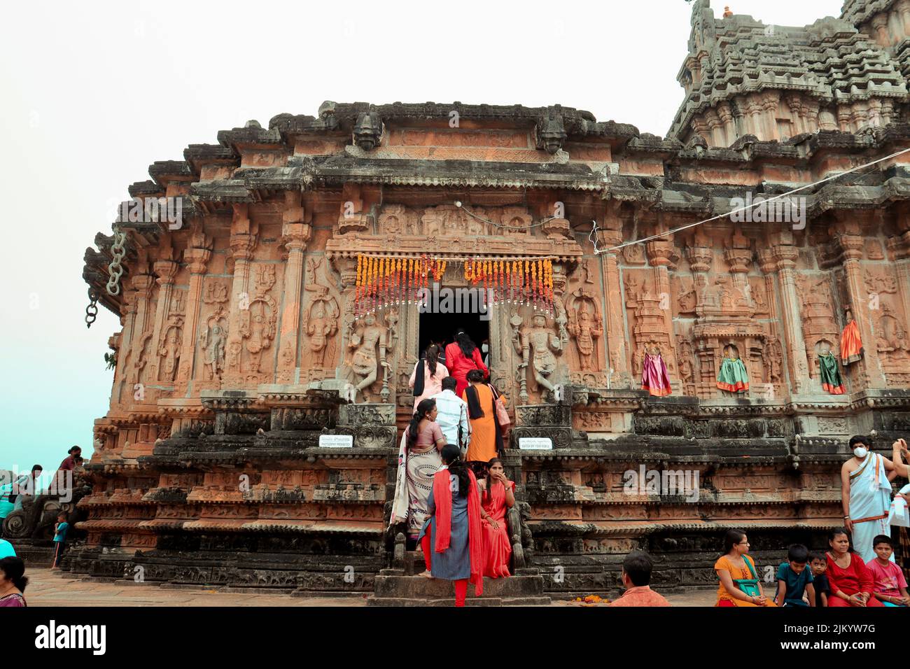 The Sharada or Sharadamba temple on the day of Dasara or Dussehra ...
