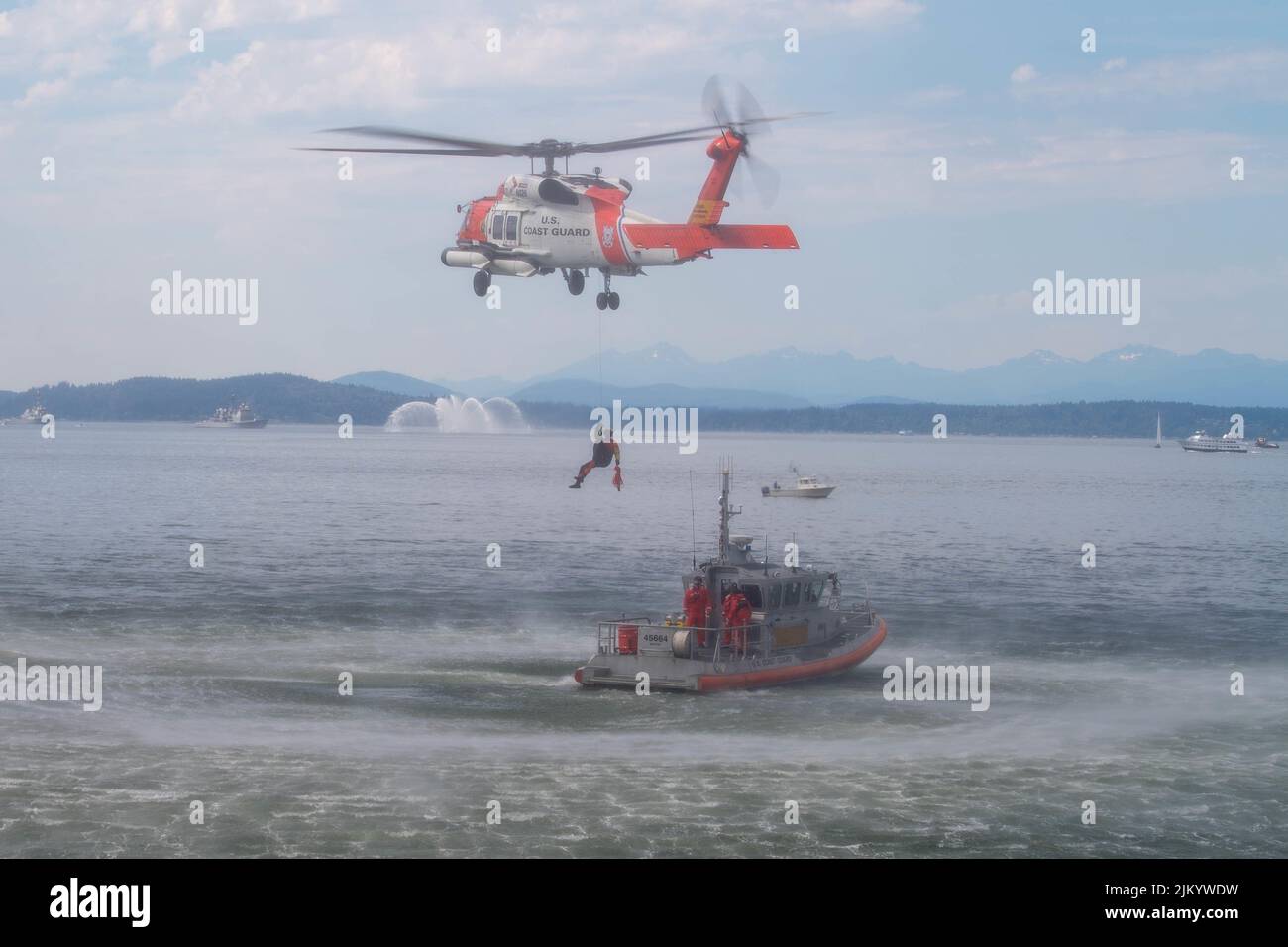 A member of the Coast Guard Maritime Safety and Security Response Team ...