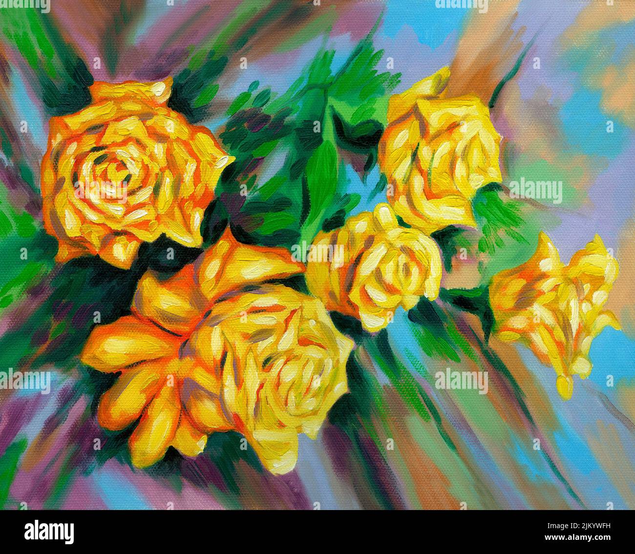 Painting roses hi-res stock photography and images - Alamy