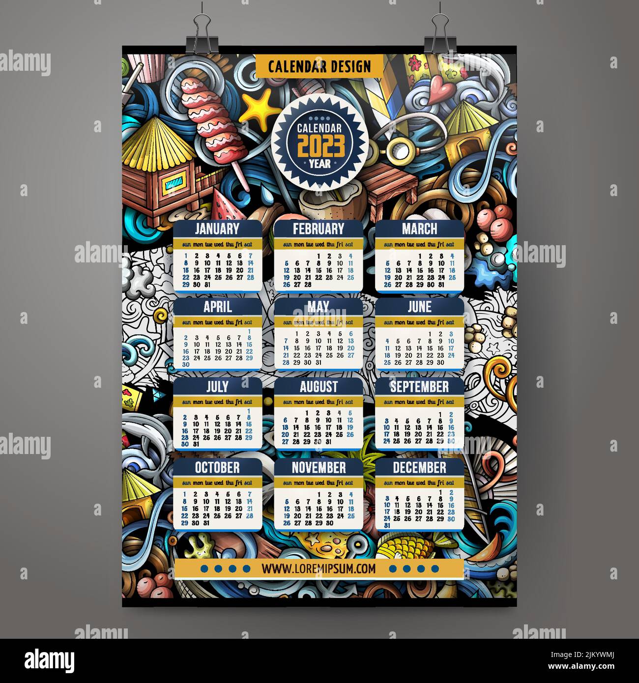 Summer 2023 Stock Vector Images - Alamy