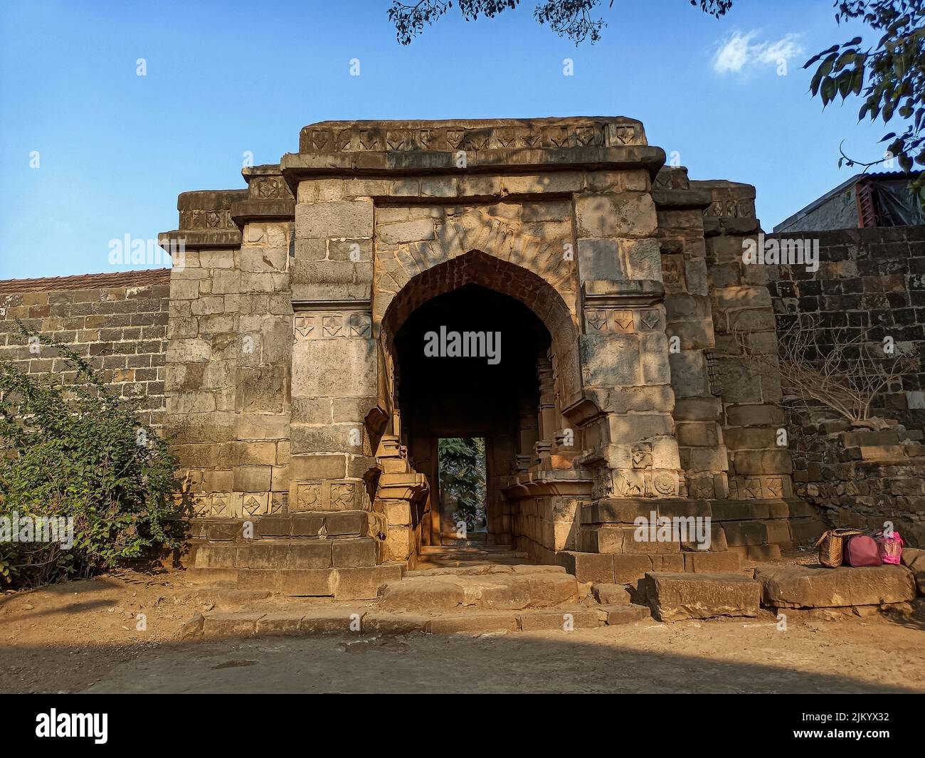 Stock photo of Ancient Hindu temple Kopeshwar Mahadev Mandir Entrance ...