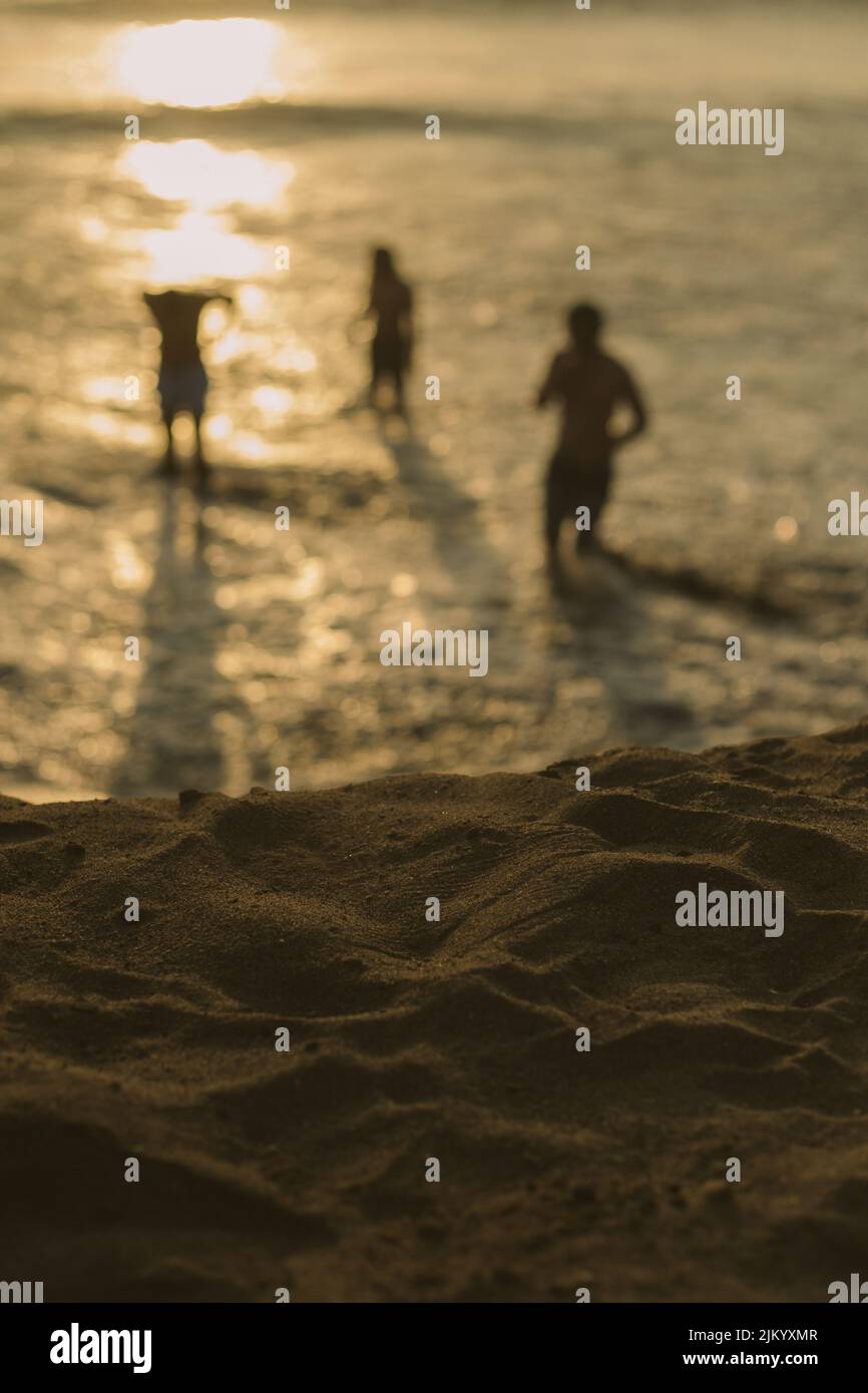 Group of friends on beach during sunset hi-res stock photography and ...
