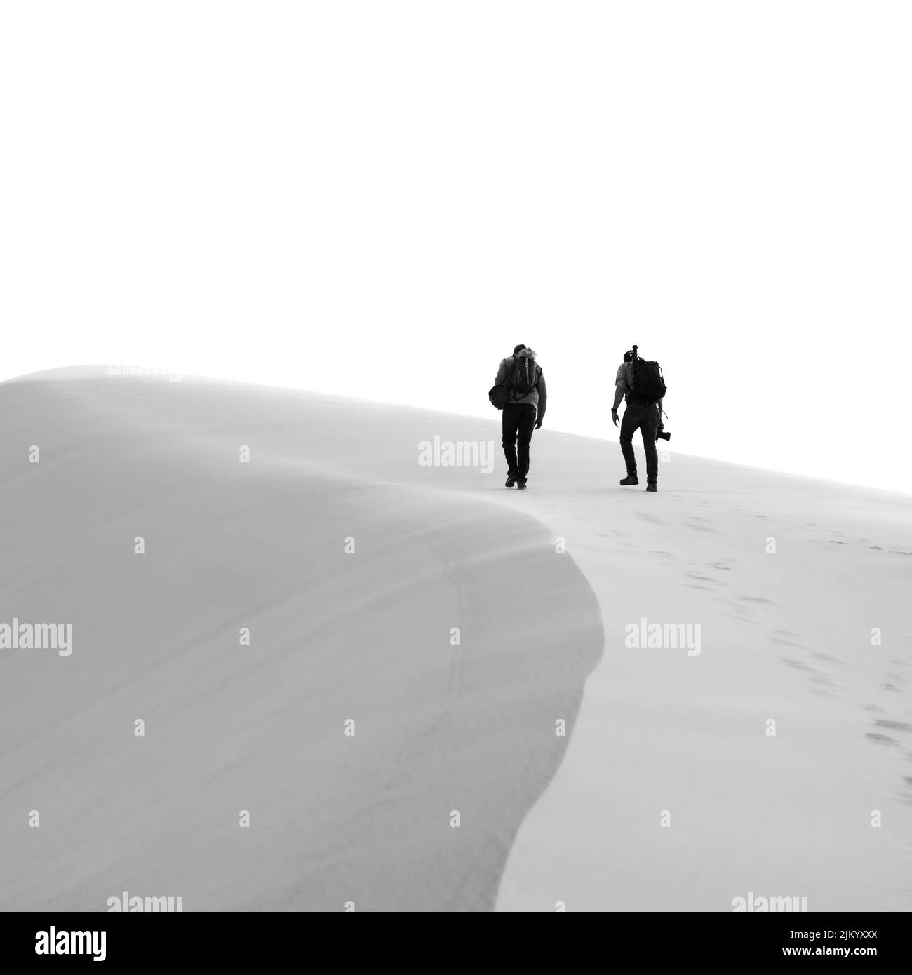 Footsteps two people Black and White Stock Photos & Images - Alamy